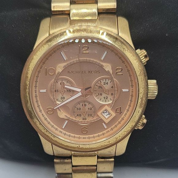 Michael Kors | Accessories | Michaelkors Runway Mk896 Mens Stainless ...